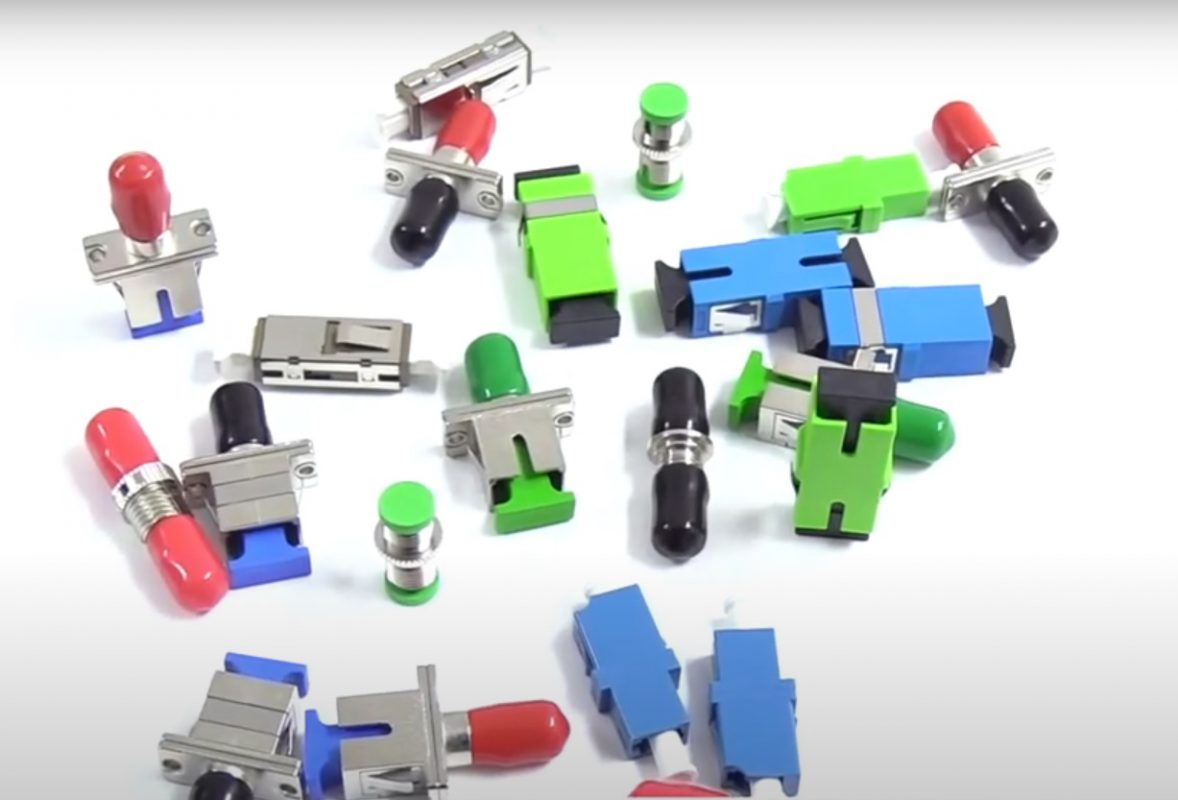 SM/MM Female-Female Adapter Assortment w/ ST Bare Fiber Adapter - Fiber ...