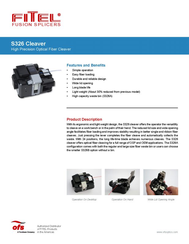 FITEL HIGH Precision Cleaver - Fiber Optics Tools