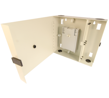 Splice and Termination Fiber Optic Wall Mount Enclosure-24-Port, Takes ...