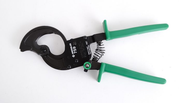 Greenlee Cutter Cable Ratchet up to 28mm - Fiber Optics Tools